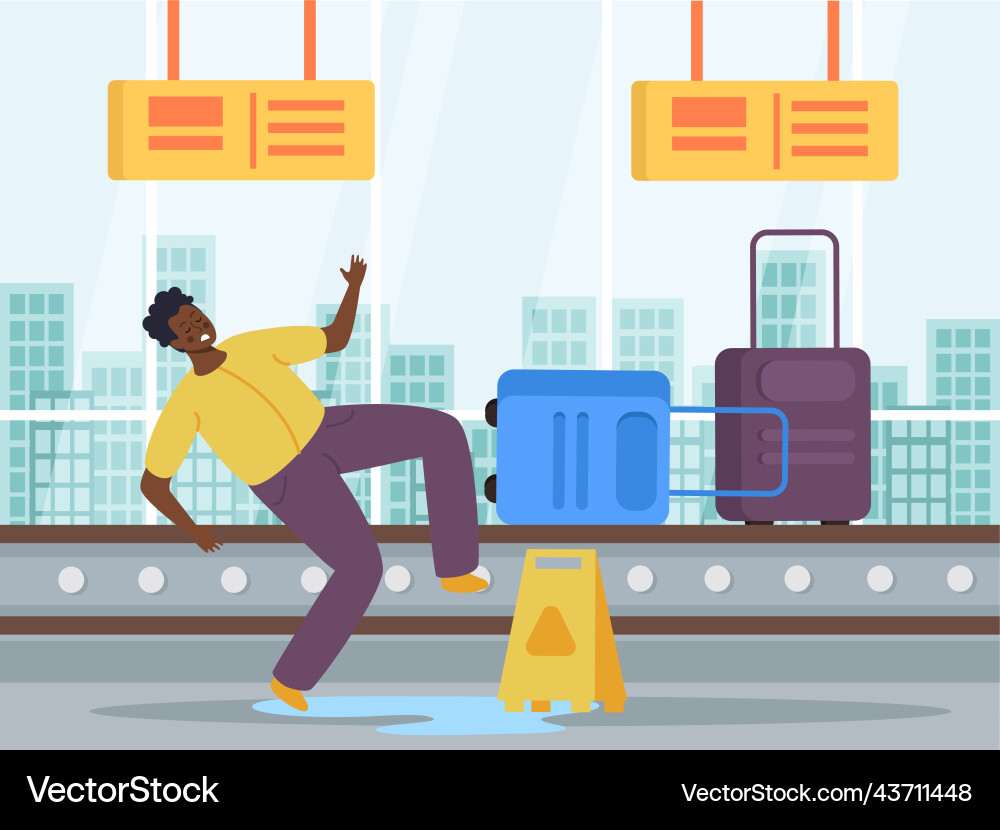 Falling man Royalty Free Vector Image - VectorStock