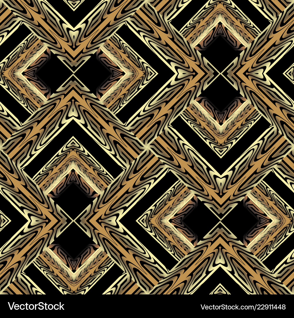 Golden Greek Key Pattern Royalty Free Vector Image