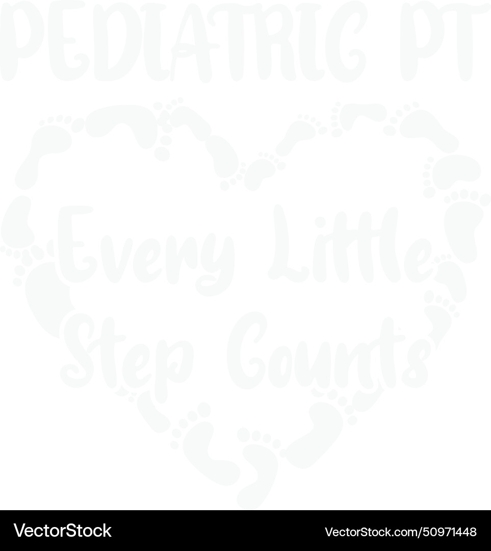 Pediatric physical therapy pt every little step Vector Image