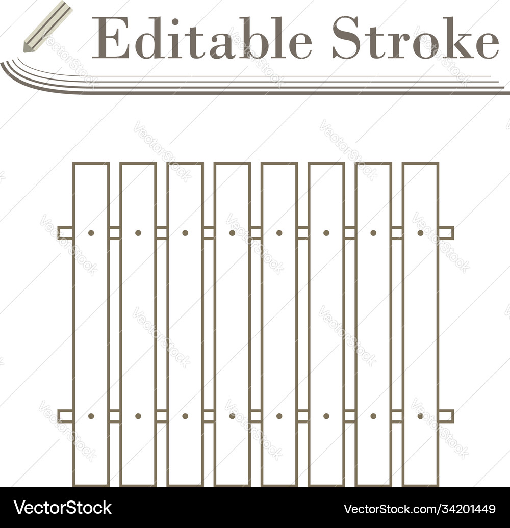 Icon construction fence Royalty Free Vector Image