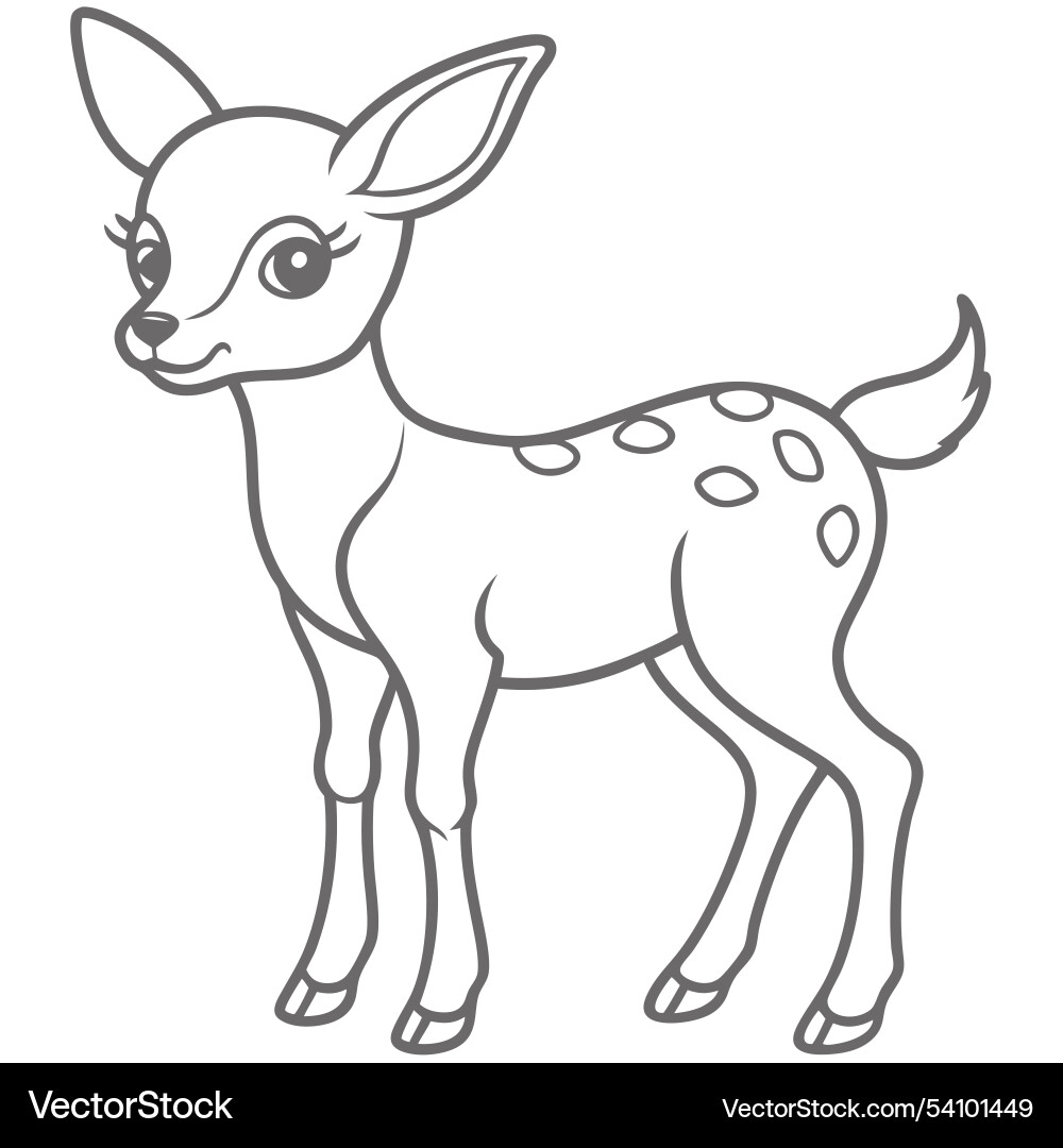Printable animal coloring outlines Royalty Free Vector Image