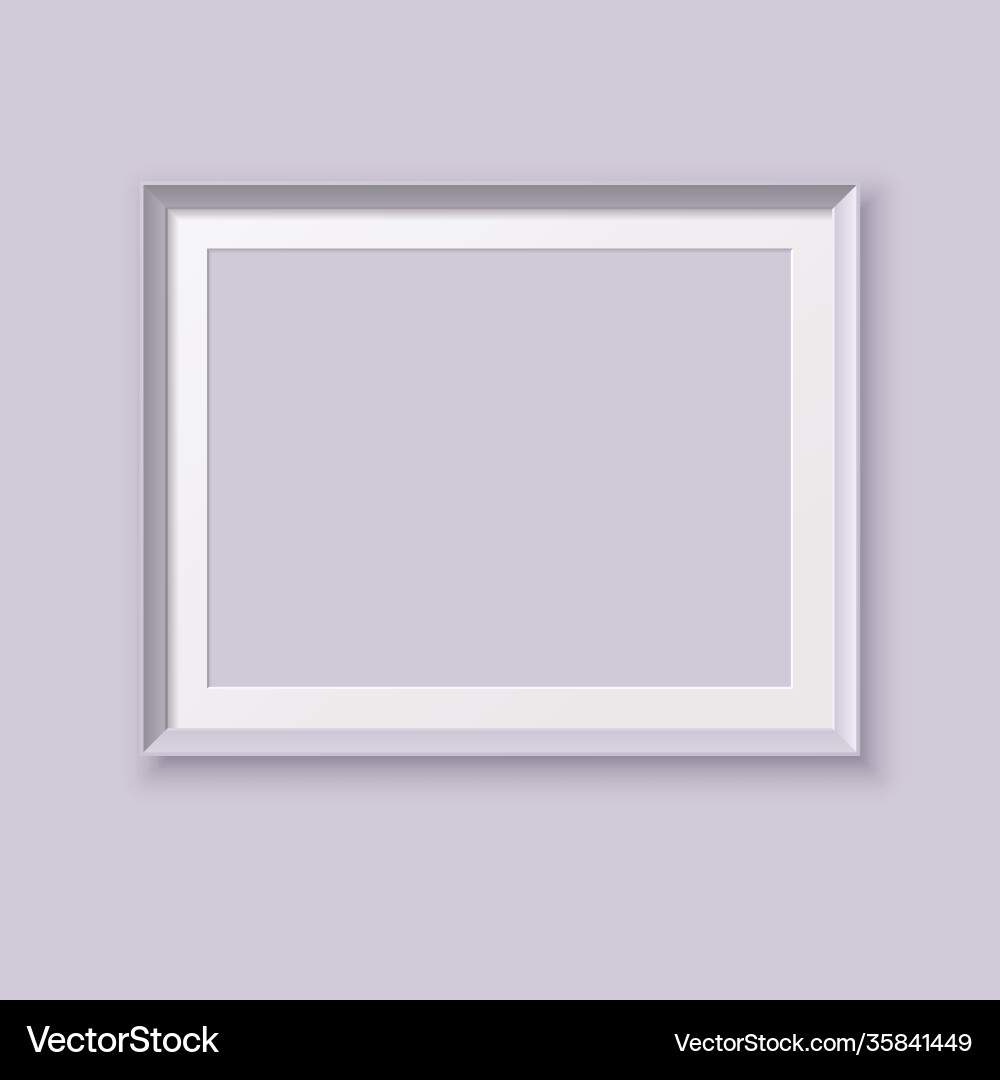 Realistic photo frame for placing images template Vector Image