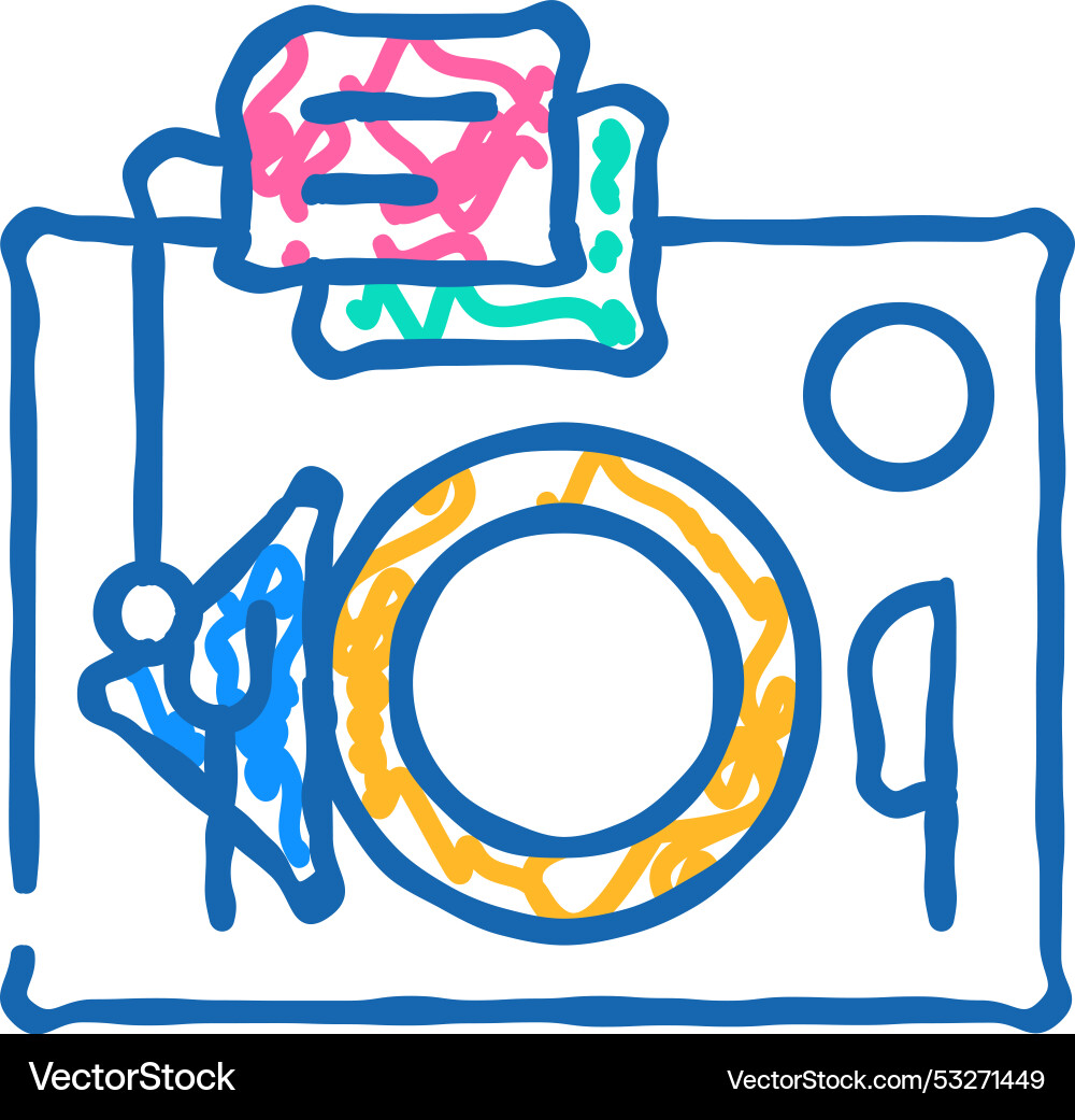 Serving rules icon doodle Royalty Free Vector Image