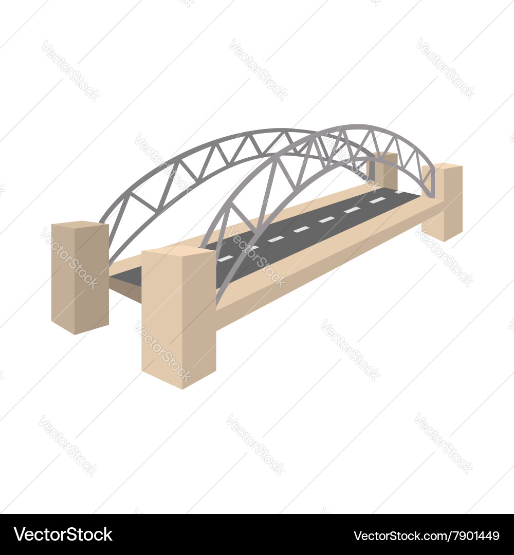 Sydney harbour bridge icon cartoon style Vector Image