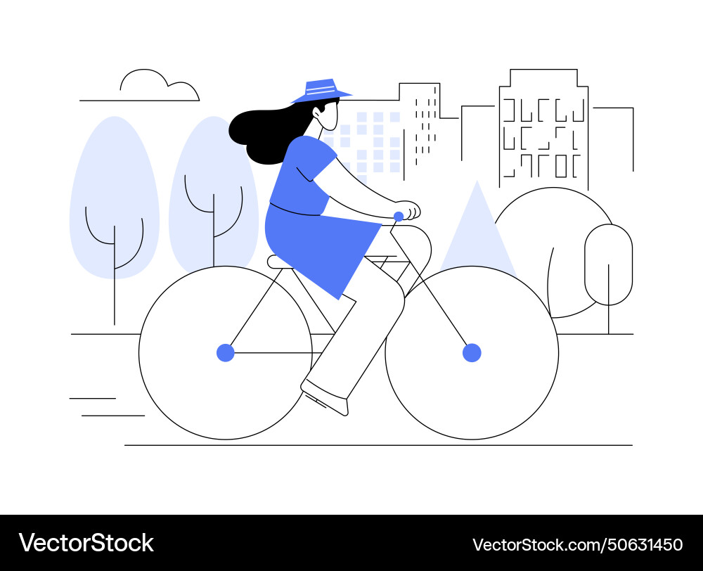 Cycling track isolated cartoon Royalty Free Vector Image