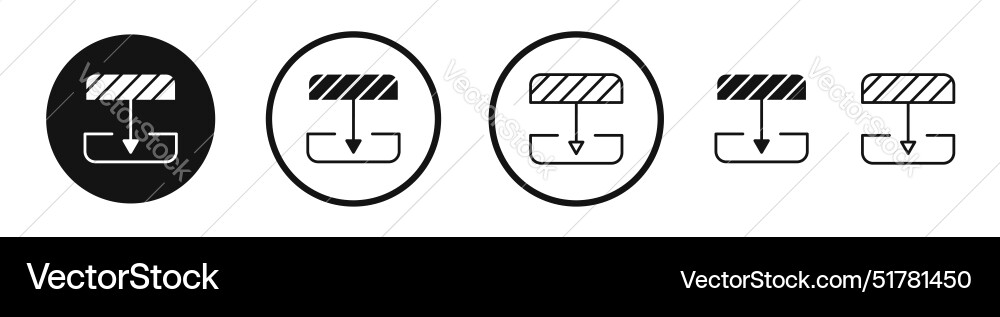 Diagram next line icon set Royalty Free Vector Image