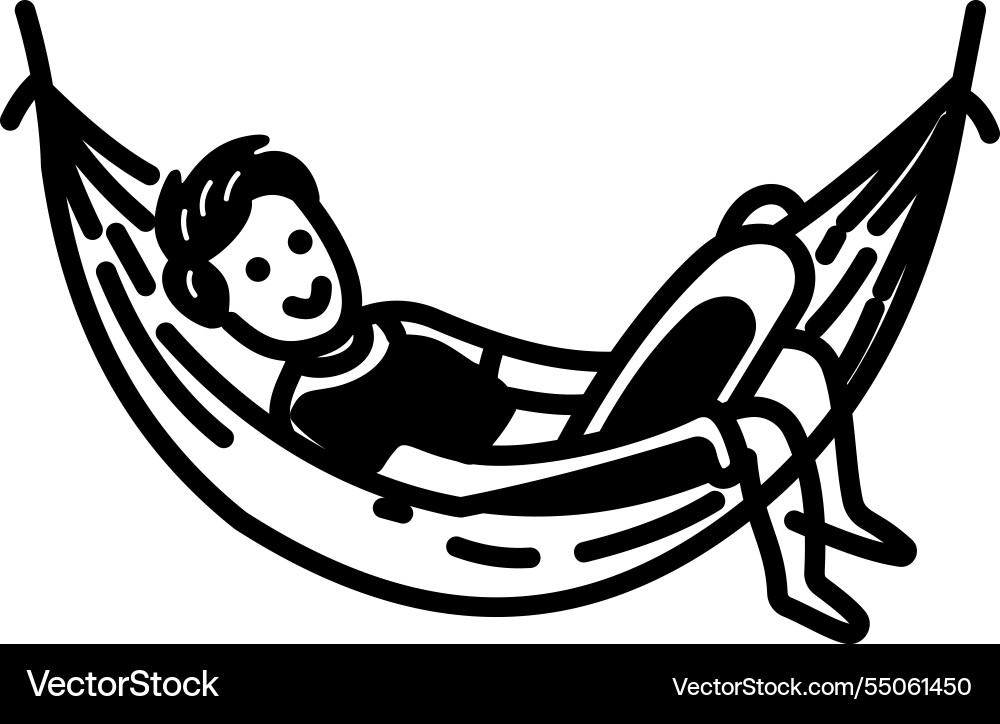 Hammock Royalty Free Vector Image - VectorStock