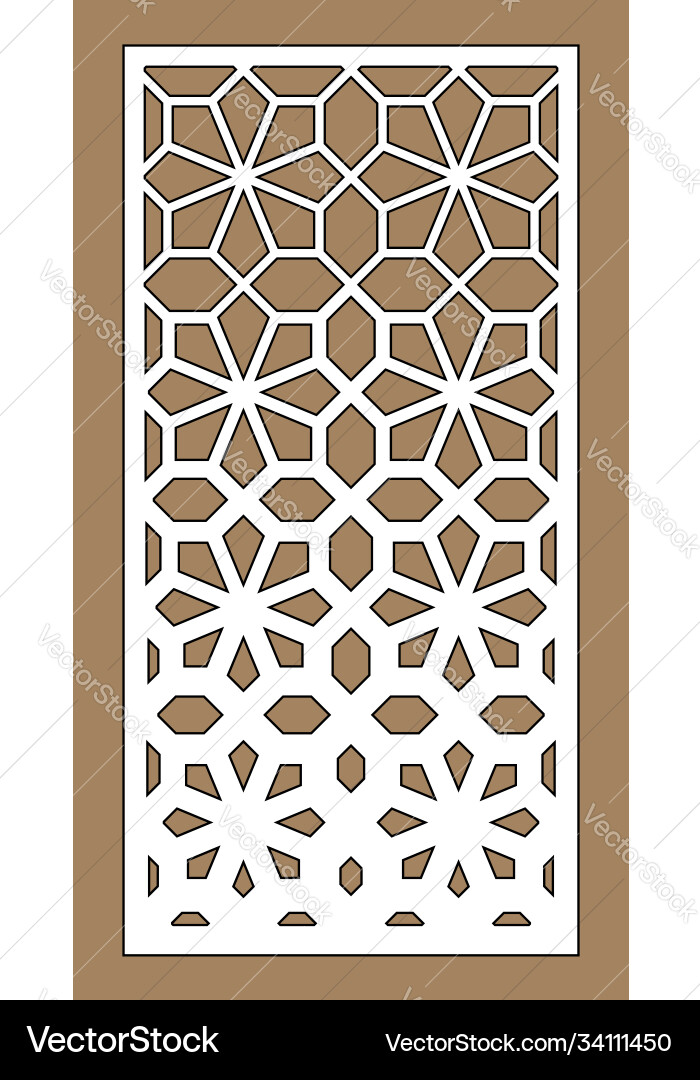 Intricate Islamic Jali Pattern Royalty Free Vector Image
