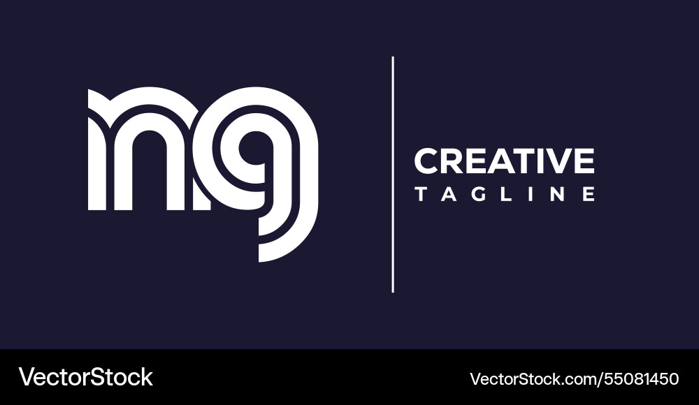 Ng abstract logo Royalty Free Vector Image - VectorStock