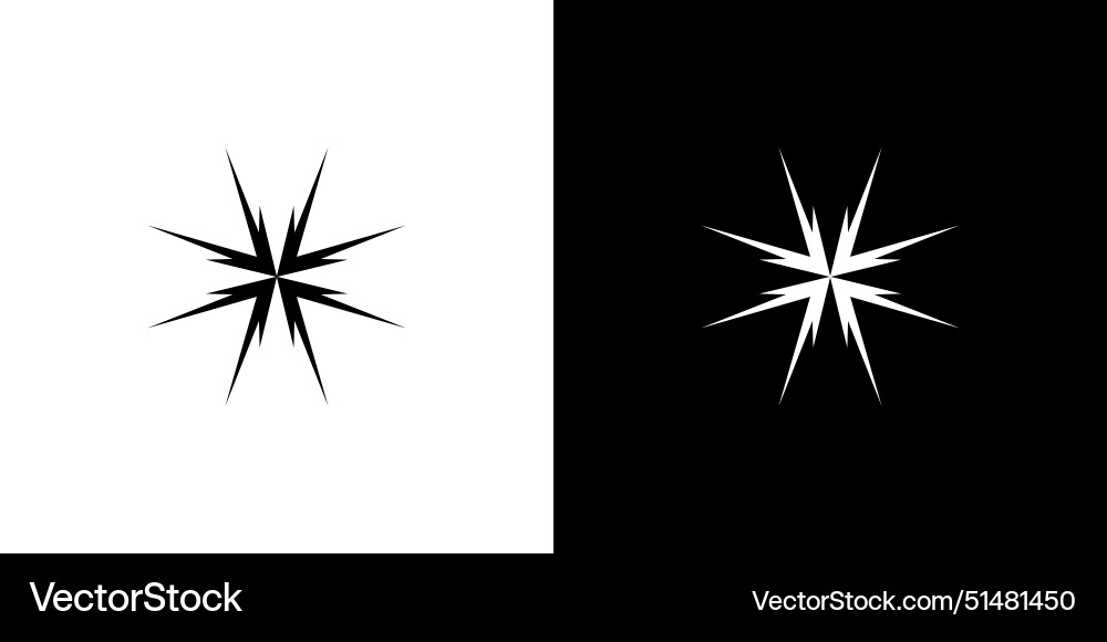 Unique and modern spark logo design Royalty Free Vector