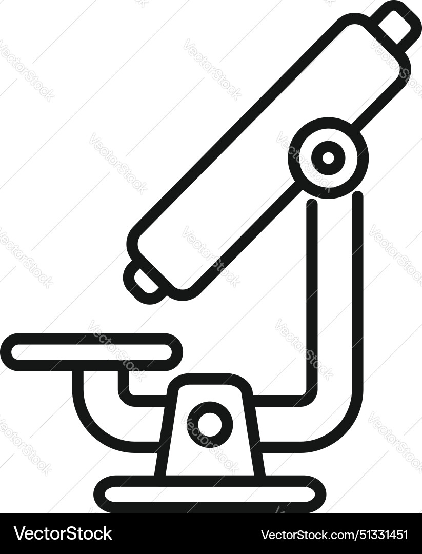 A laboratory microscope Royalty Free Vector Image