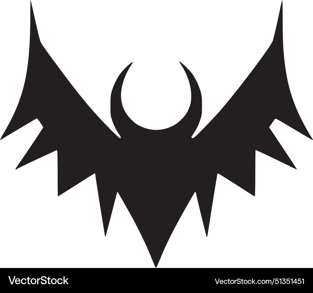 Bat - black and white isolated icon Royalty Free Vector
