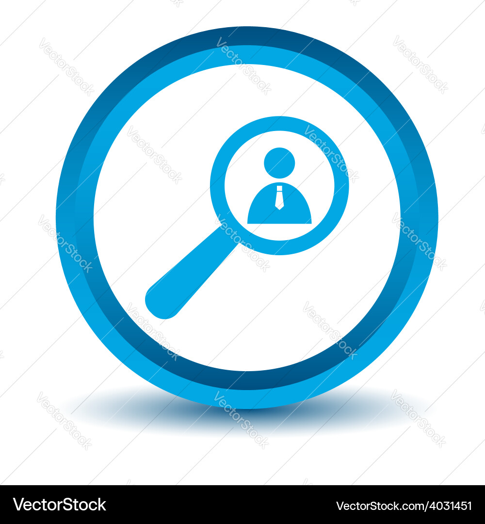 Blue search icon Royalty Free Vector Image - VectorStock