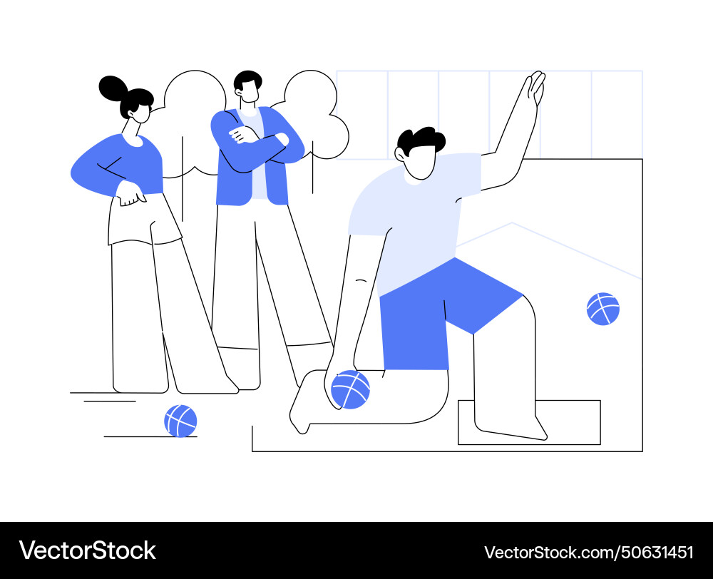 Bocce court isolated cartoon Royalty Free Vector Image Bocce court isolated cartoon Royalty Free Vector Image