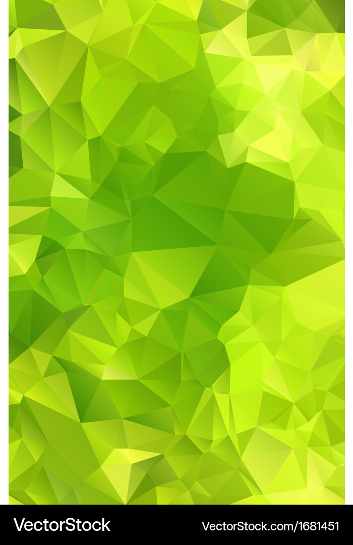 Green abstract background polygon Royalty Free Vector Image