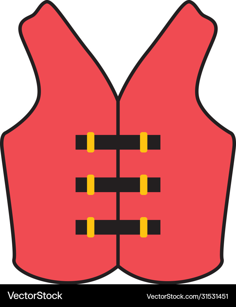 Life Jacket Graphic Template Royalty Free Vector Image