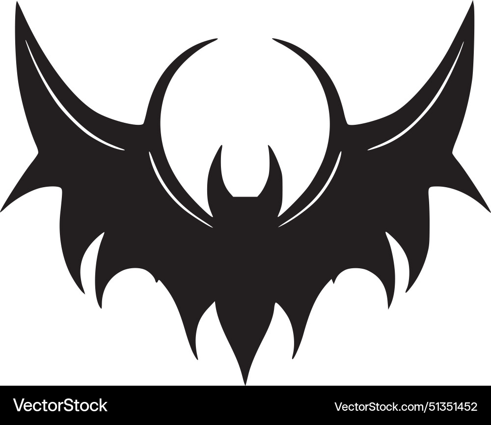 Bat - black and white isolated icon Royalty Free Vector