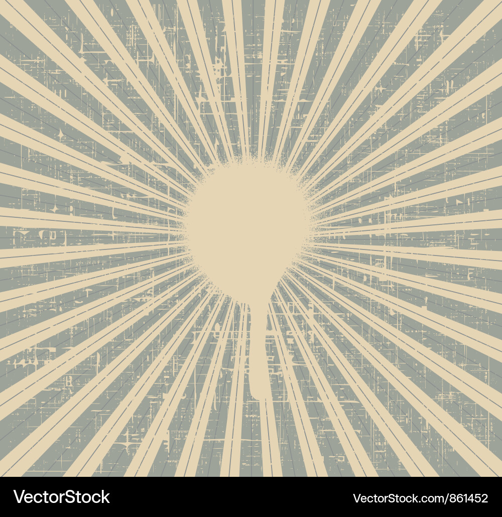 Grunge Rays Burst Background Royalty Free Vector Image