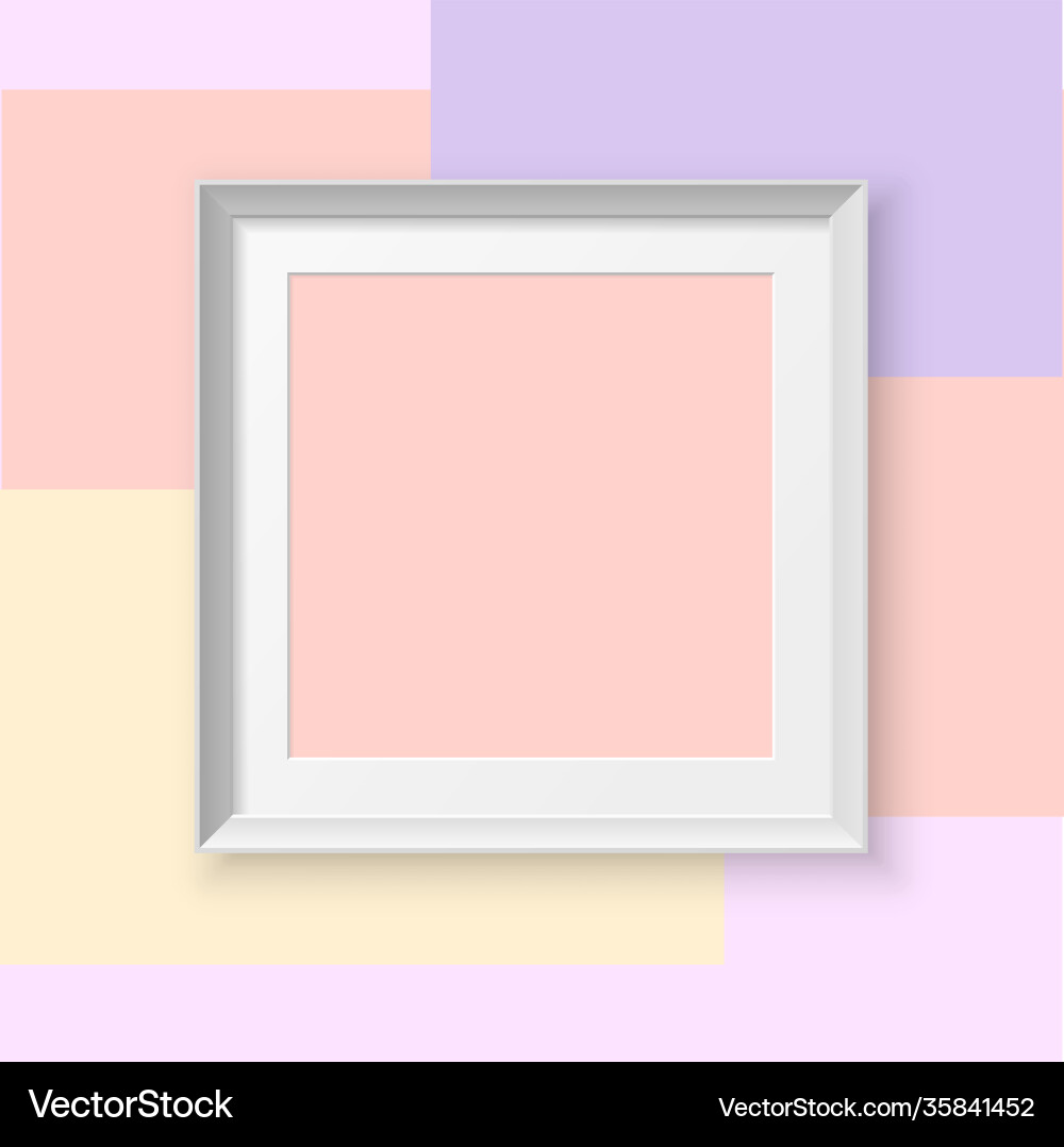 Realistic photo frame for placing images template Vector Image