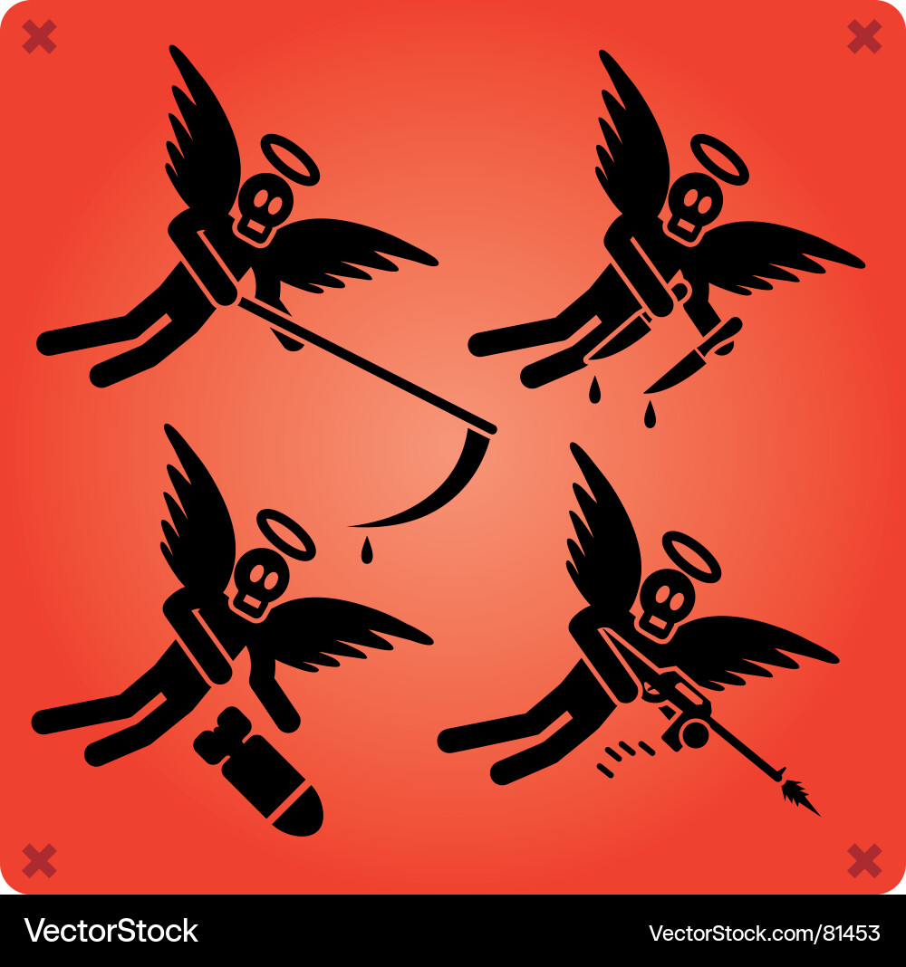 Death Angels Royalty Free Vector Image - VectorStock