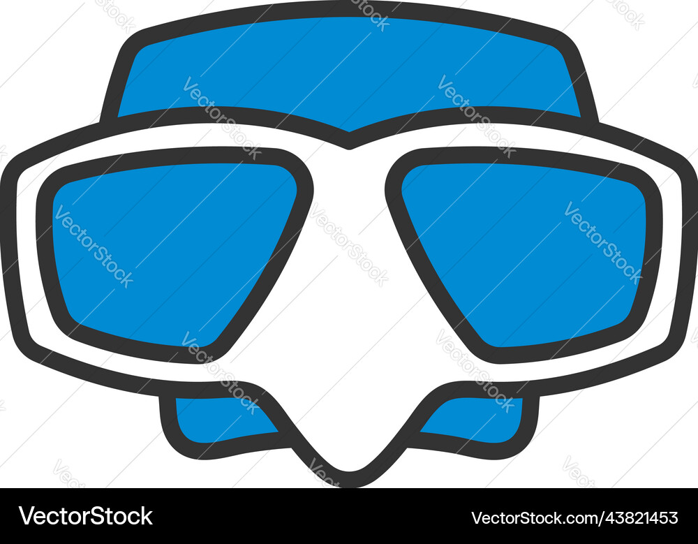 Icon of scuba mask Royalty Free Vector Image - VectorStock