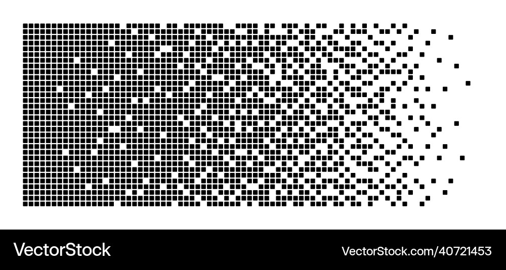 Pixel Decay Dispersion Royalty Free Vector Image