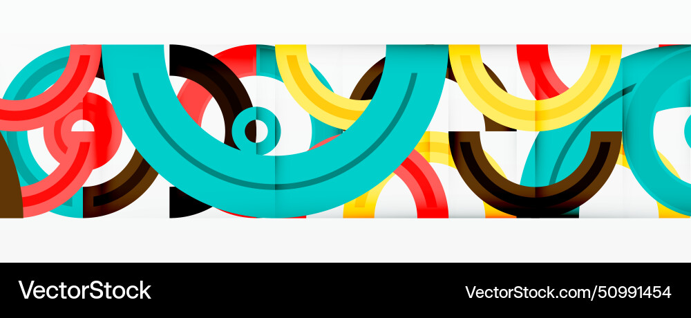 An electric blue rectangle of aqua circles Vector Image