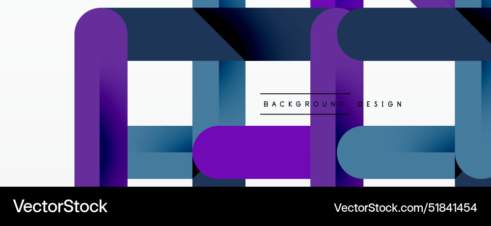 Colorful lines with shadows geometric background Vector Image