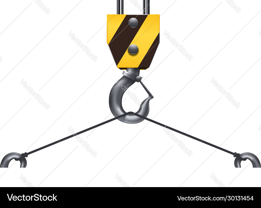 Construction hook lift Royalty Free Vector Image
