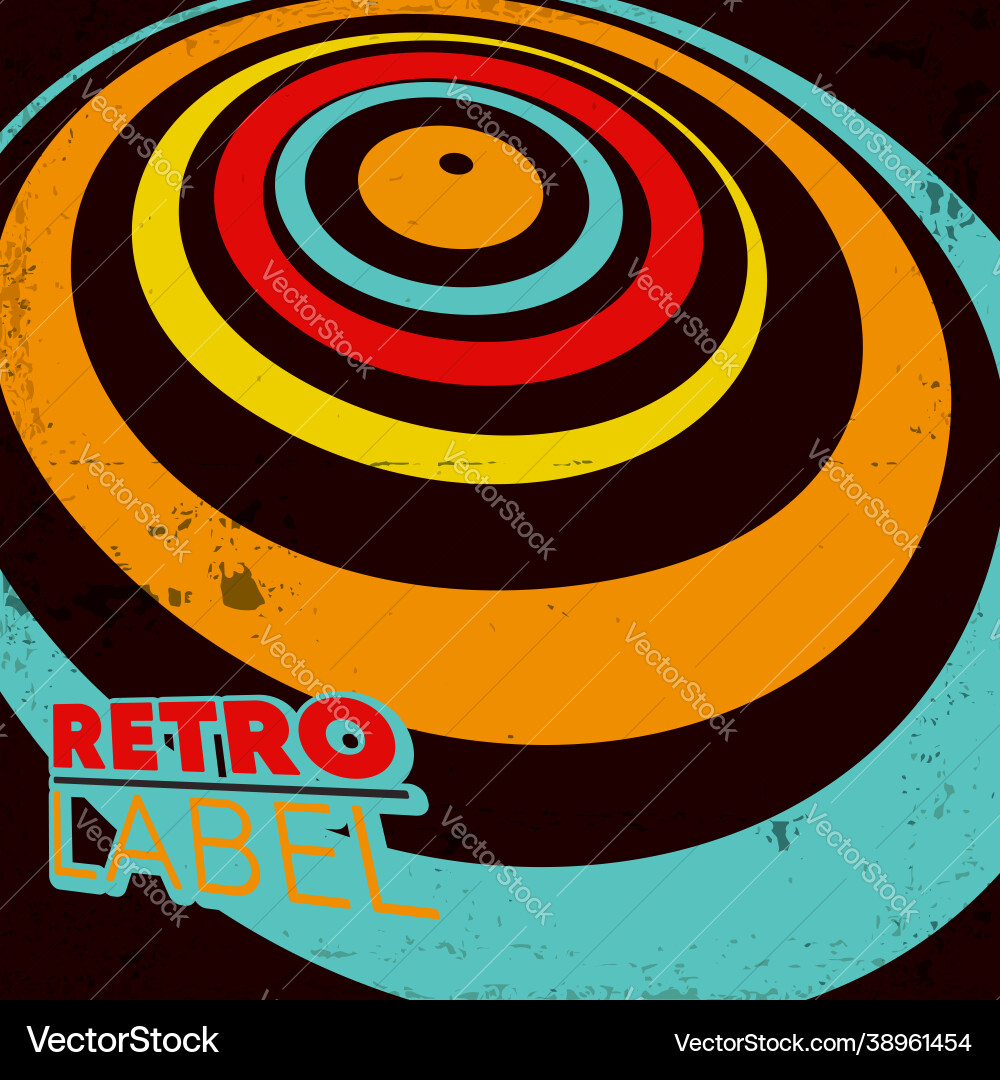 Retro design poster with vintage grunge texture Vector Image