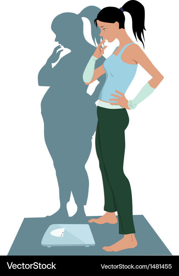 Anorexia Royalty Free Vector Image - VectorStock