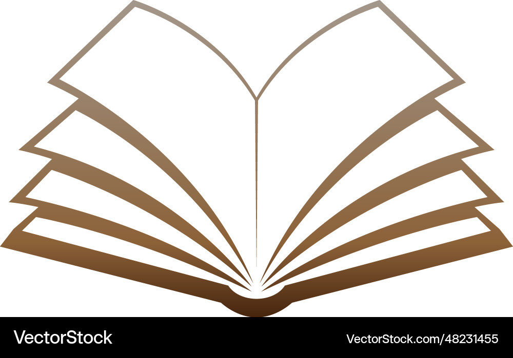 Open Books Logo Creative Abstract Open Book Logo Design Symbol Vector