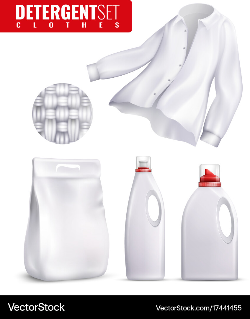 Detergents clothes icon set Royalty Free Vector Image