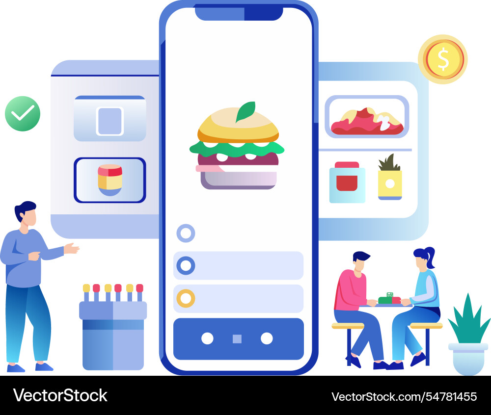 Food order Royalty Free Vector Image - VectorStock