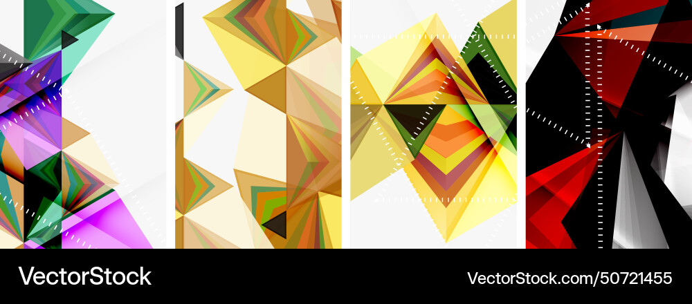 Minimalist triangular geometric clean concept Vector Image