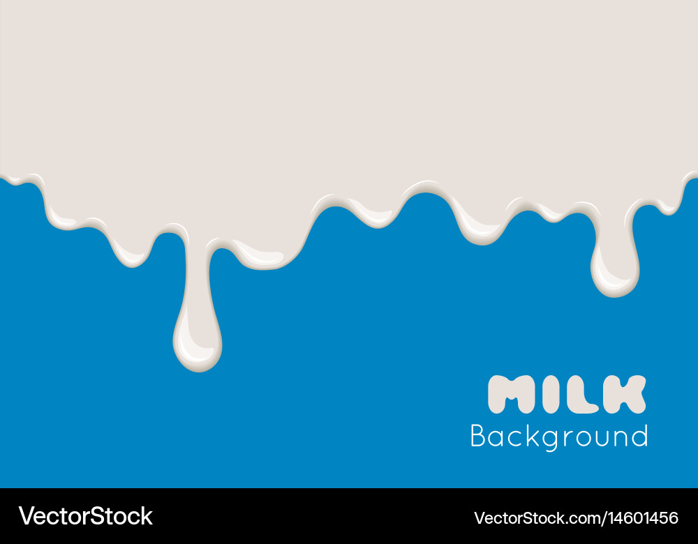 Background with flow milk Royalty Free Vector Image
