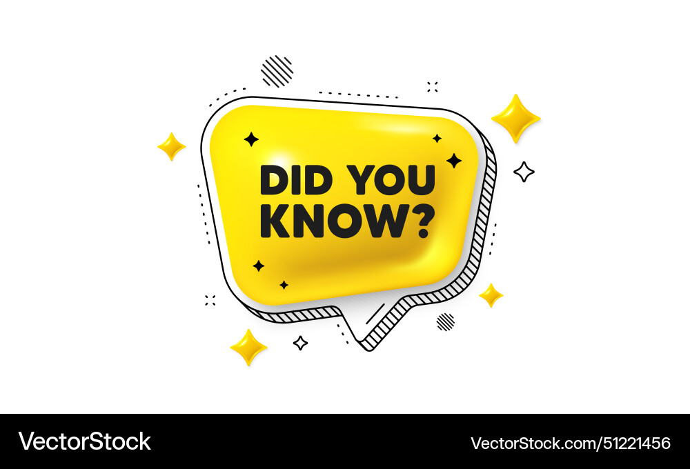 Did you know tag special offer question sign Vector Image