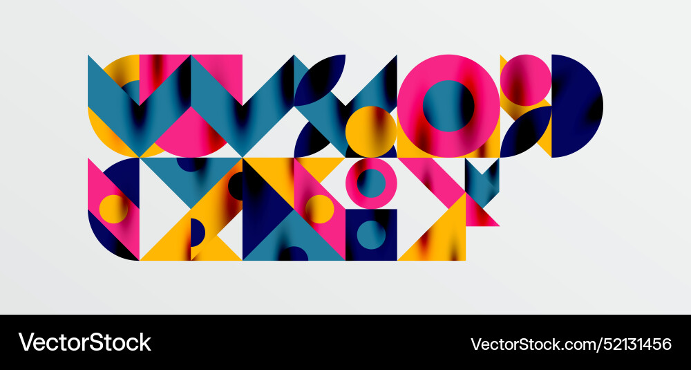 Geometric neo patterns abstract background Vector Image