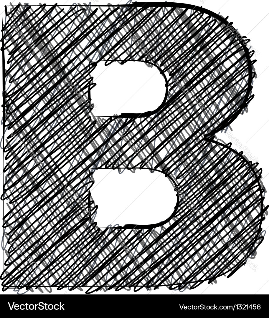 Hand drawn font Royalty Free Vector Image - VectorStock