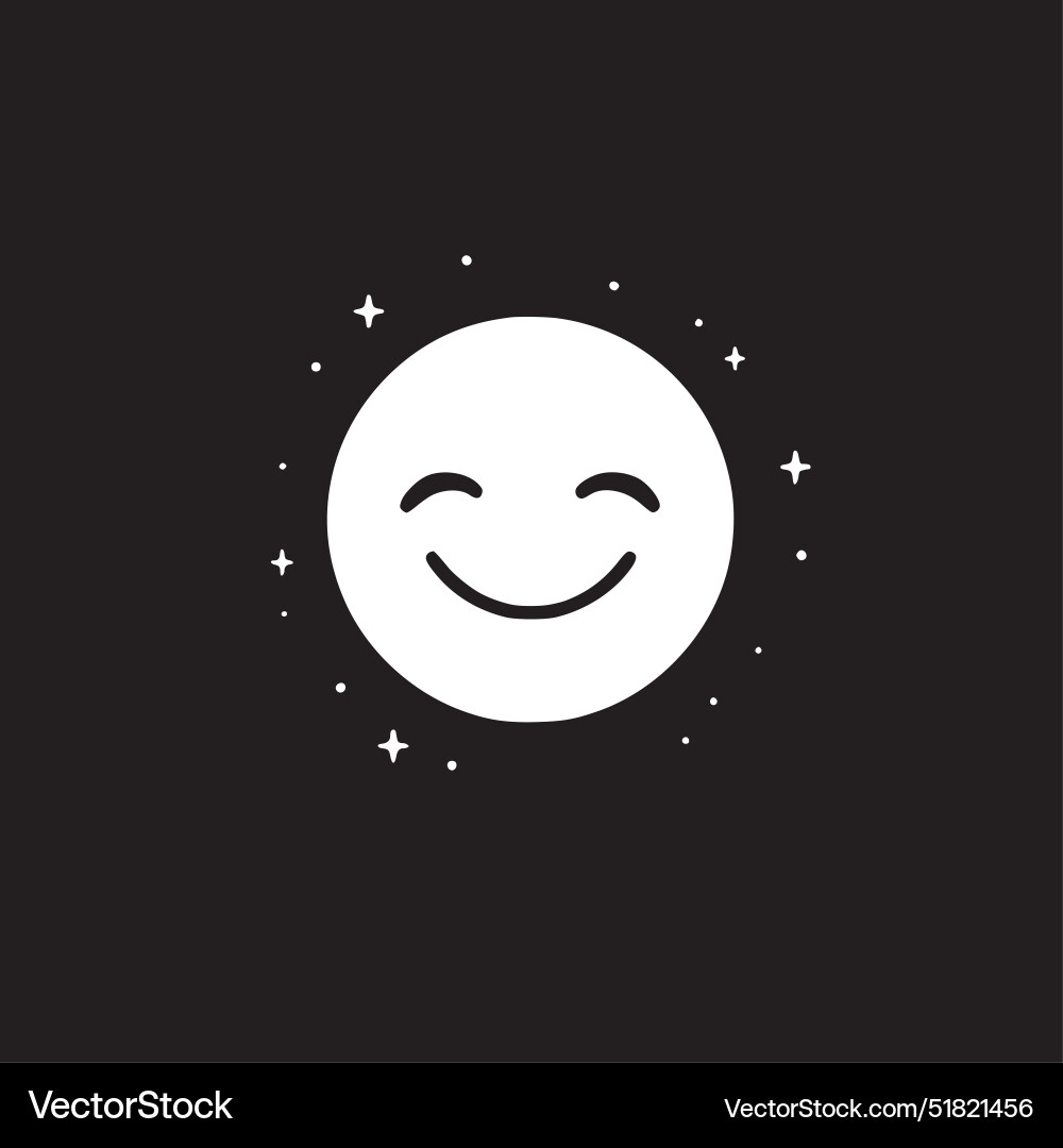Moon - minimalist and simple silhouette Royalty Free Vector
