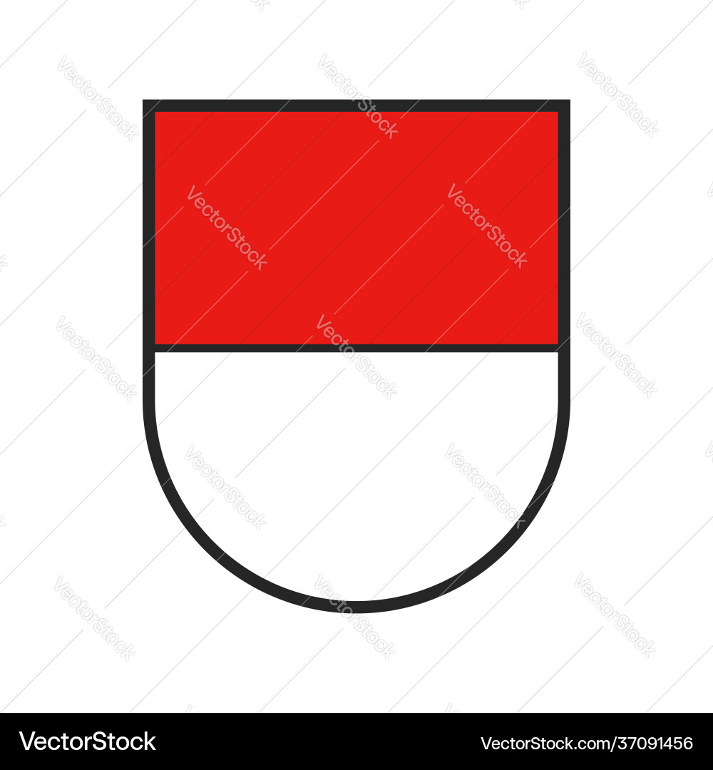 Switzerland swiss state canton flag solothurn Vector Image