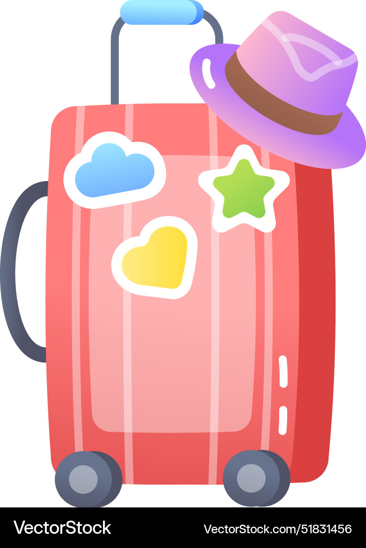 Travel bag Royalty Free Vector Image - VectorStock