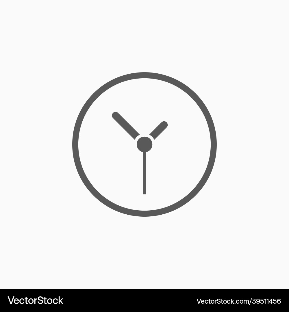 Uhr Icon Lizenzfreies Vektorbild - VectorStock
