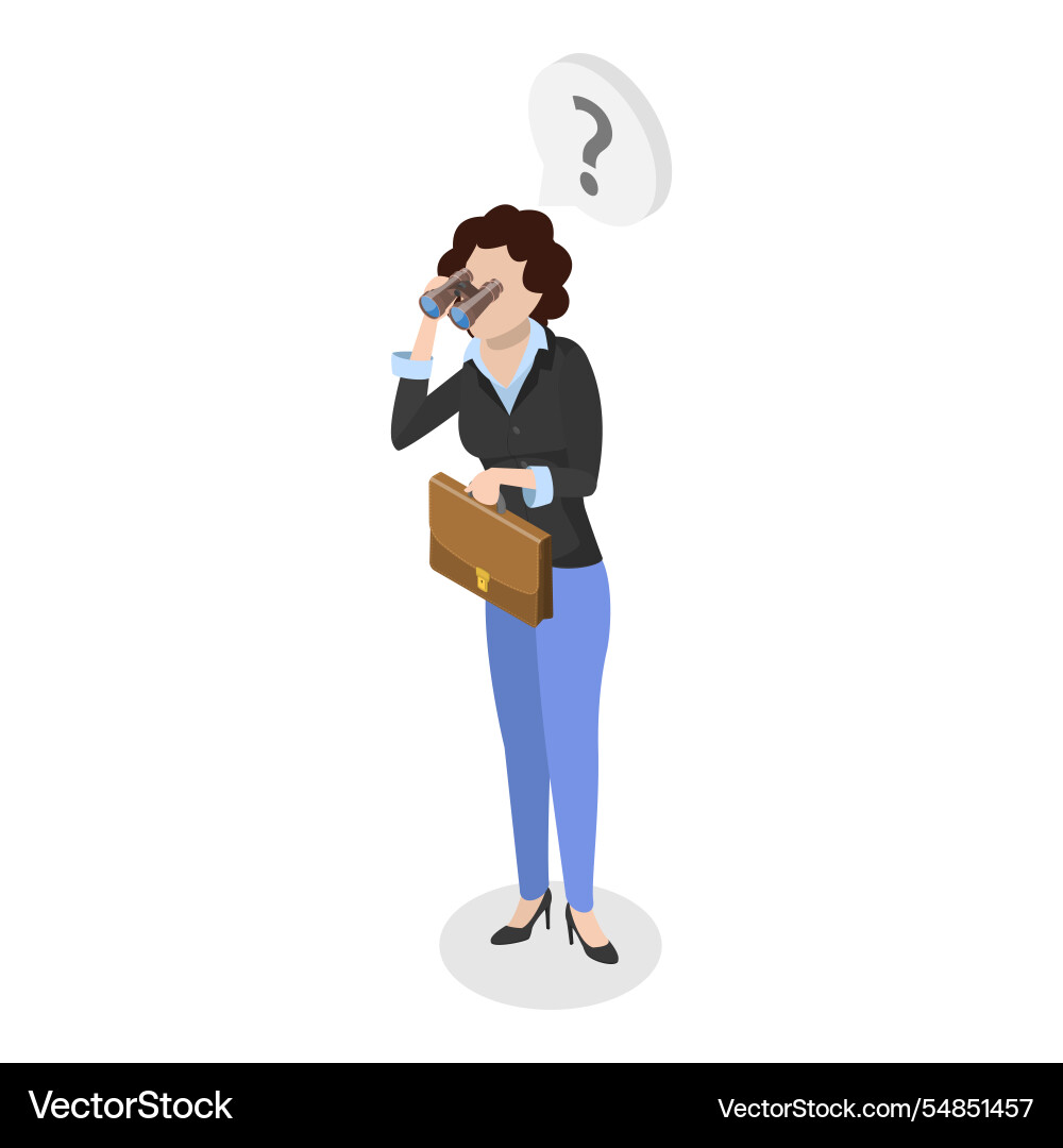 3d isometric flat of bad Royalty Free Vector Image