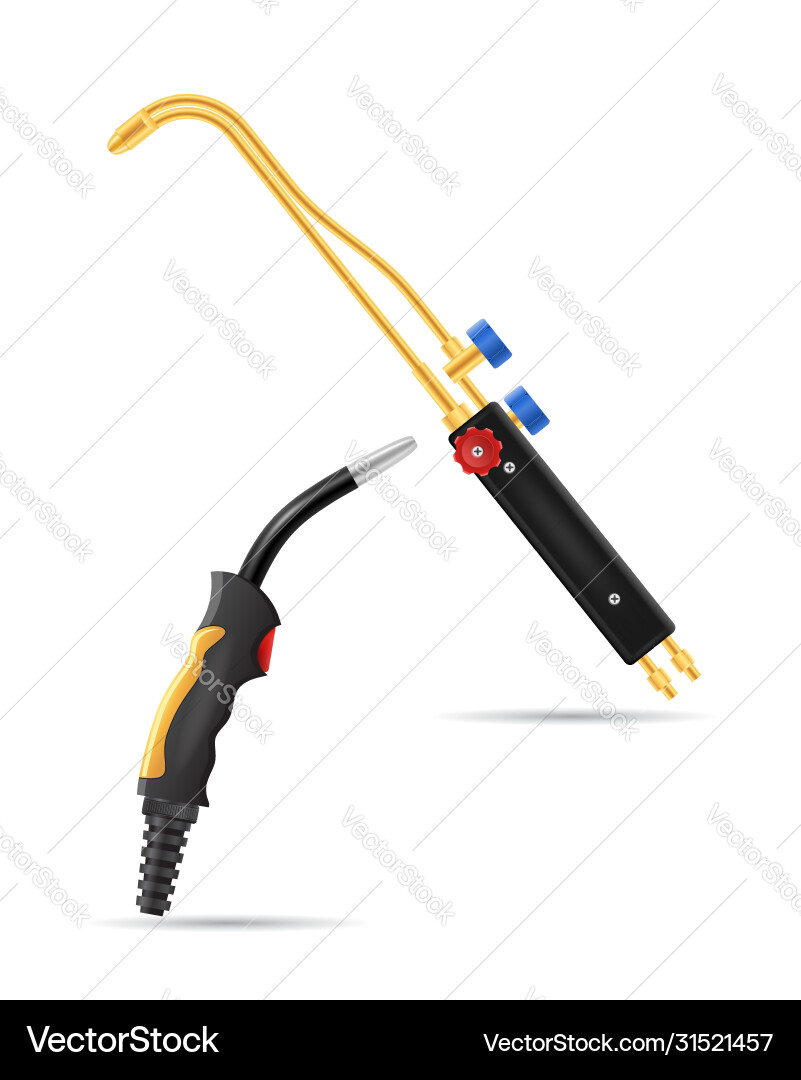 Equipment for gas welding Royalty Free Vector Image