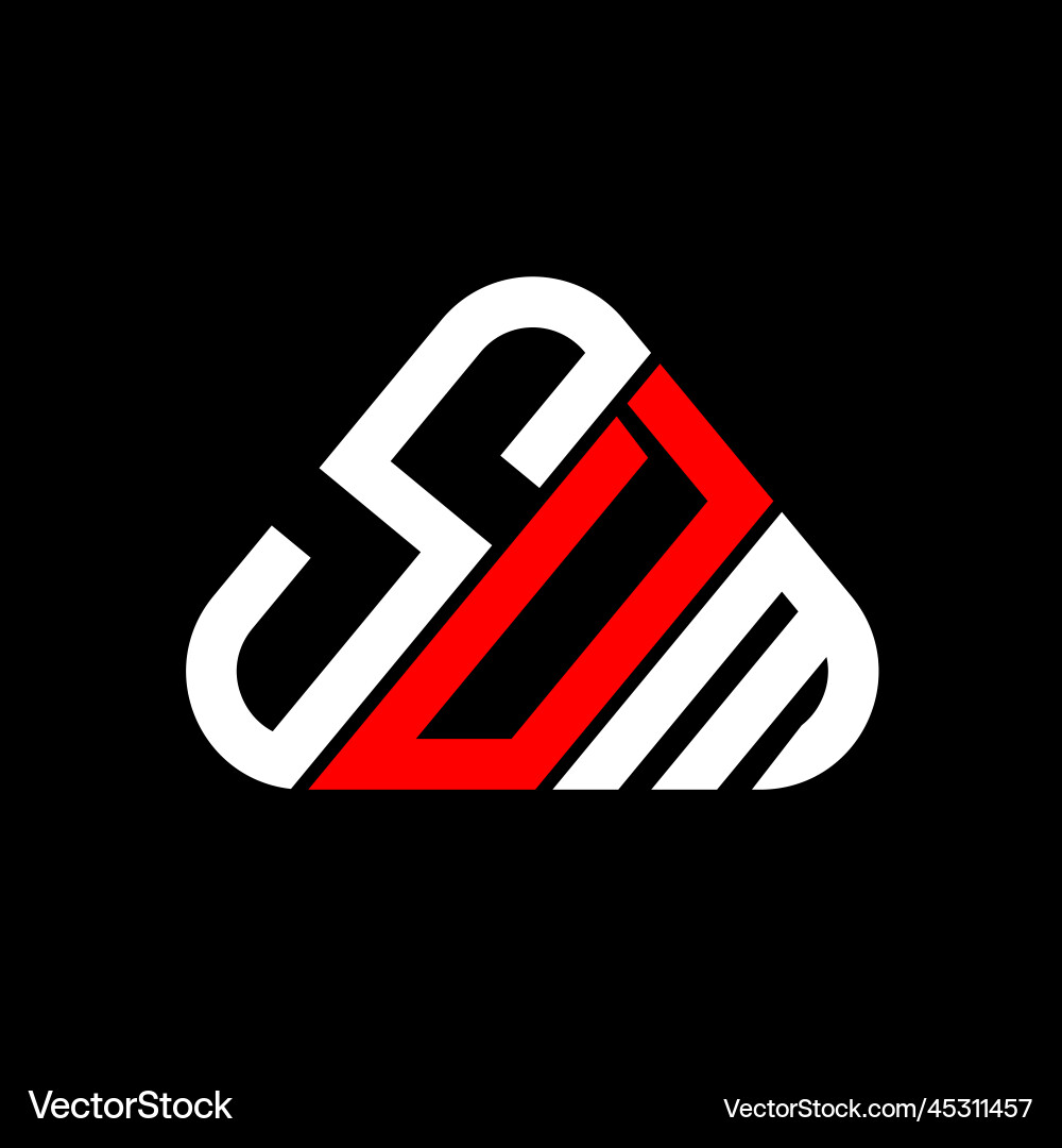Sdm letter logo creative design with graphic Vector Image