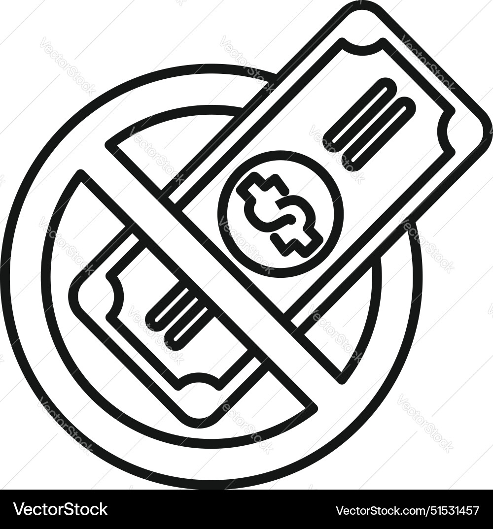 Stop corruption and bribery money Royalty Free Vector Image