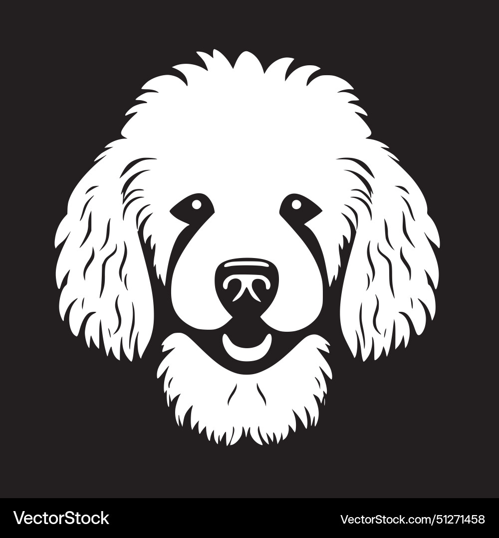 Bichon frise - minimalist and simple silhouette Vector Image