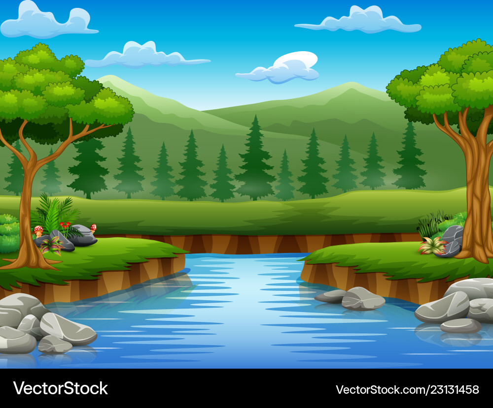 Cartoon river Vector Images & Graphics for Commercial Use | VectorStock