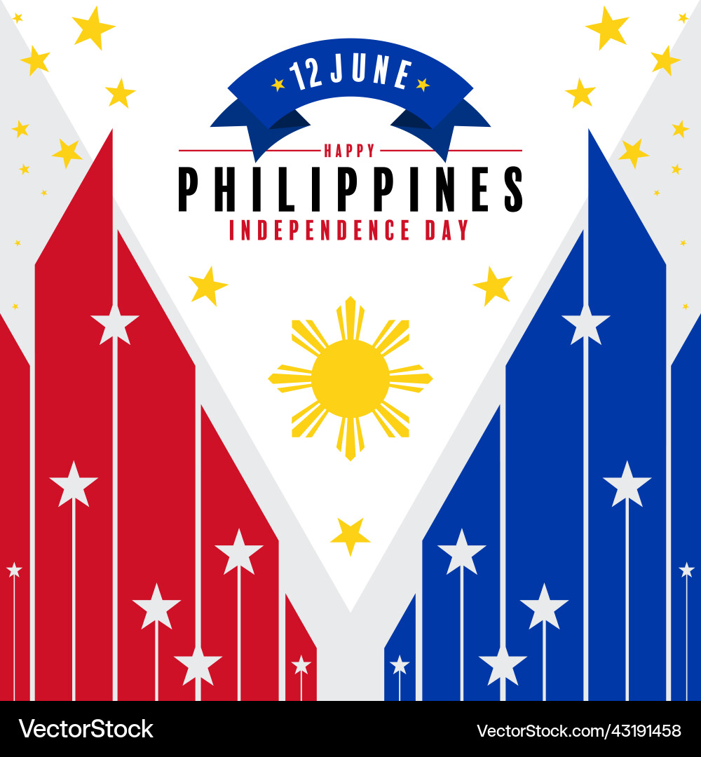 Philippines independence day Royalty Free Vector Image